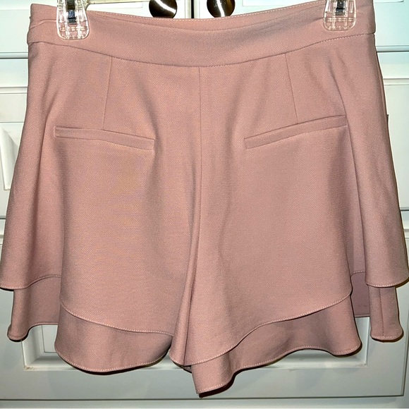 Zara | Shorts | Zara Dust Pink Ruffle Shorts Layers | Poshmark
